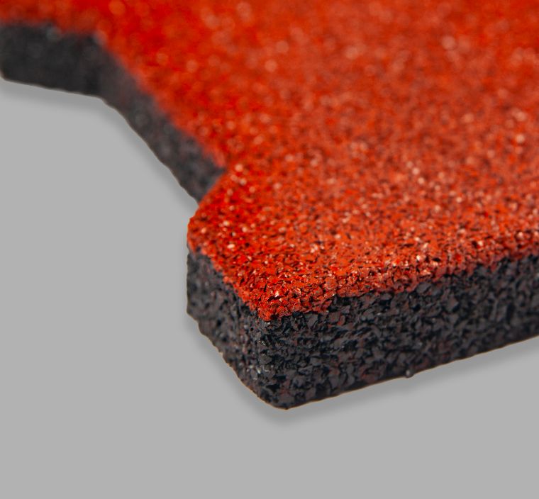 Resilient rubber flooring for walkways - TerraTuf Paver Dog Bone